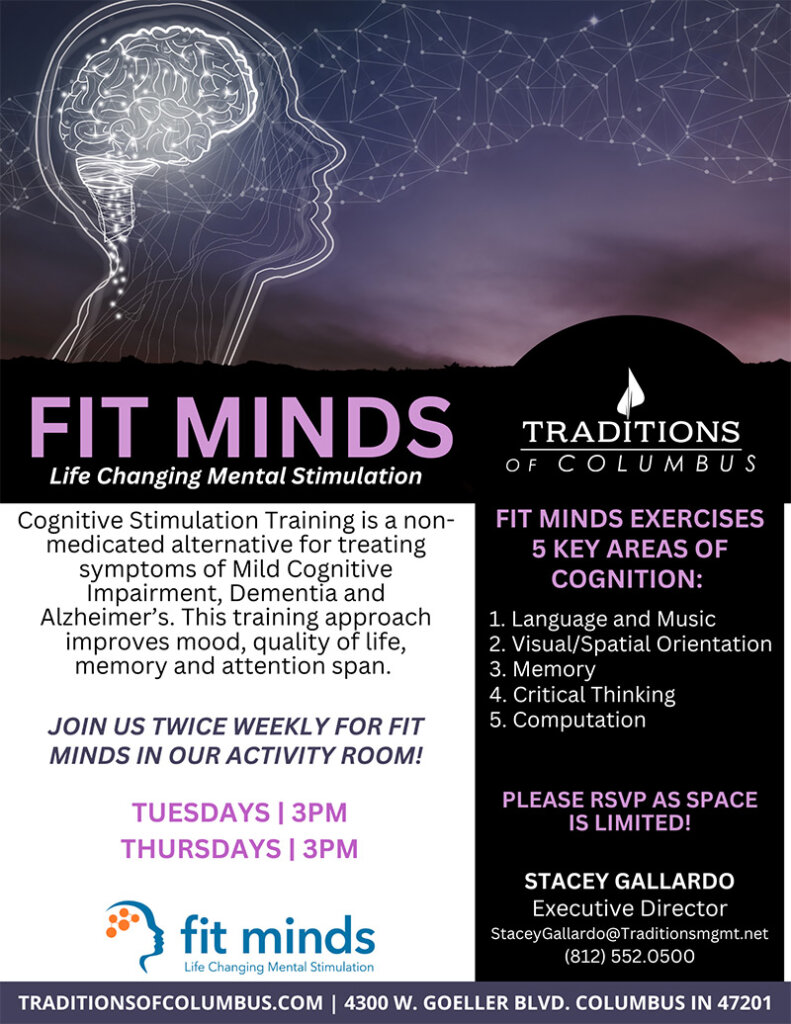 Fit Minds Weekly Classes | Senior Living & Care | Columbus Traditions